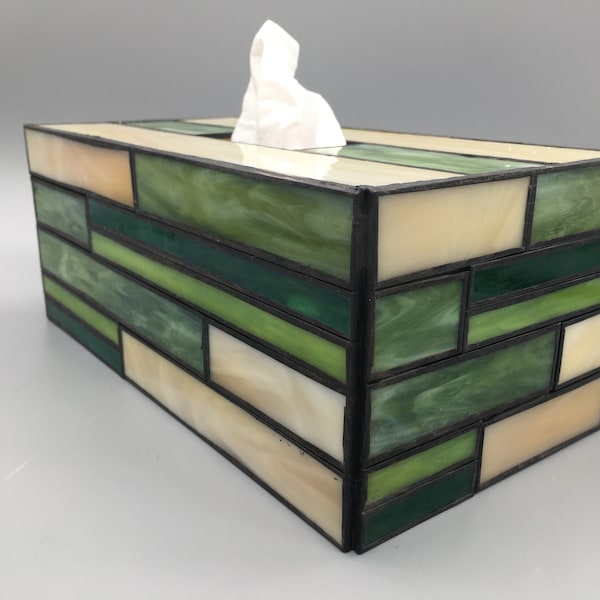 Stained Glass Tissue Box - Etsy