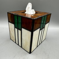 Stained Glass Tissue Box - Etsy