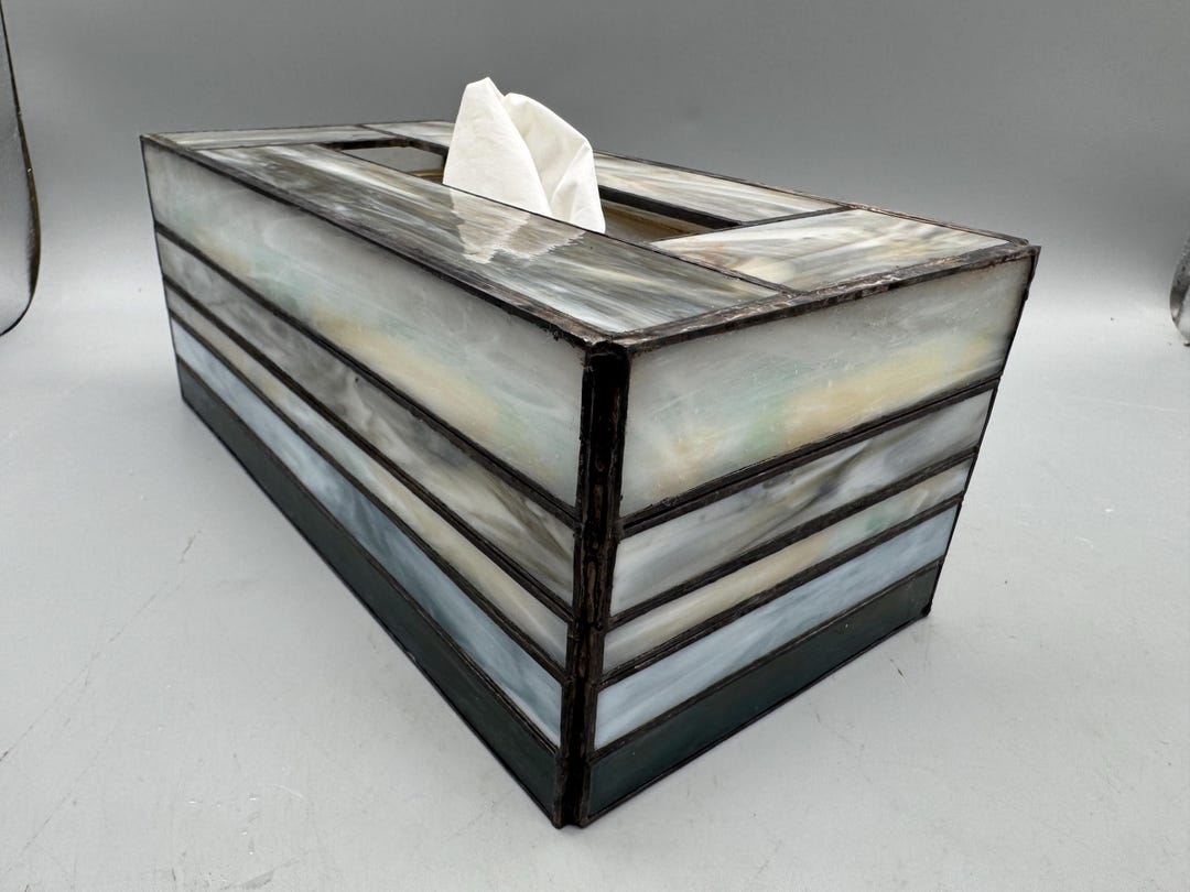 Quarry Stained Glass Tissue Box Cover - Rectangular - Etsy