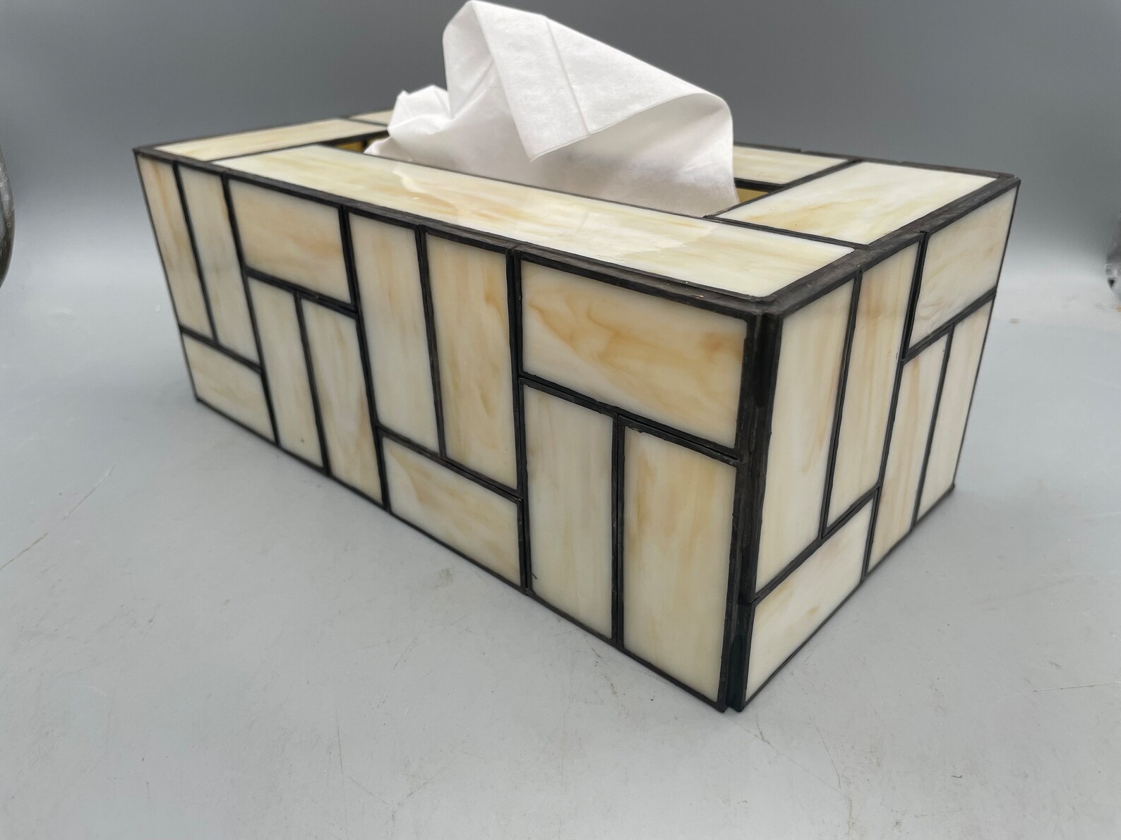 Serenity Stained Glass Tissue Box Cover - Etsy
