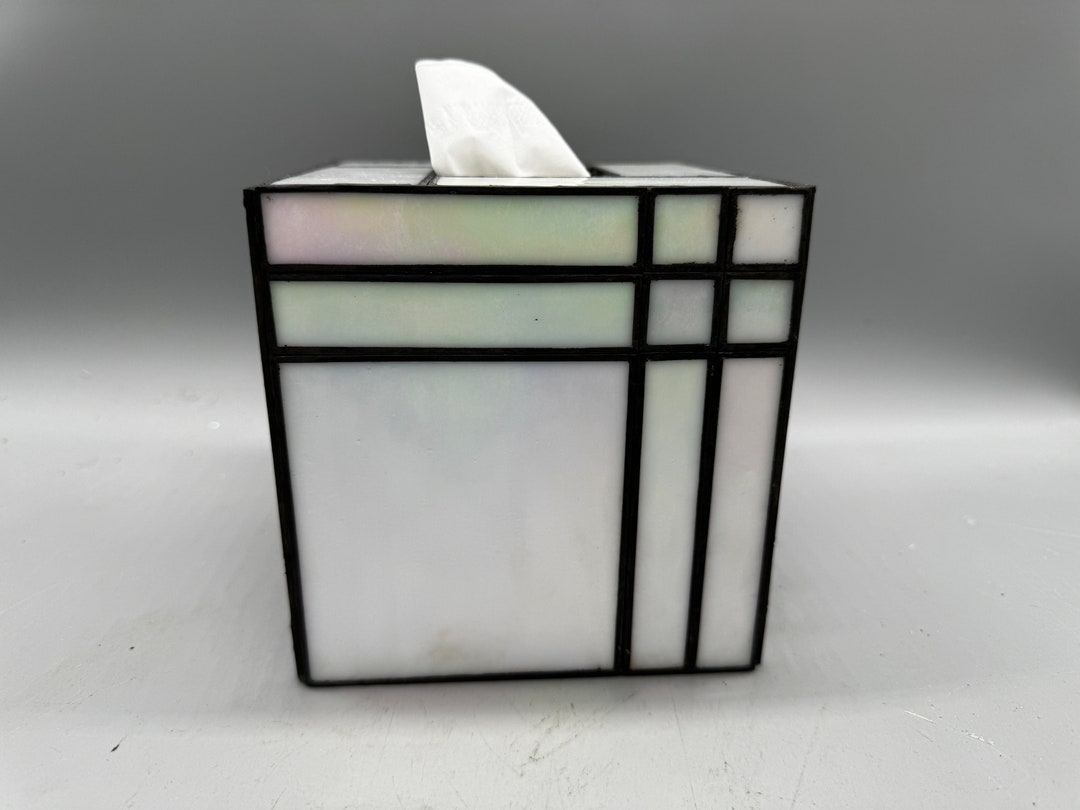 Mother of Pearl - Handcrafted Stained Glass Tissue Box Cover - Etsy