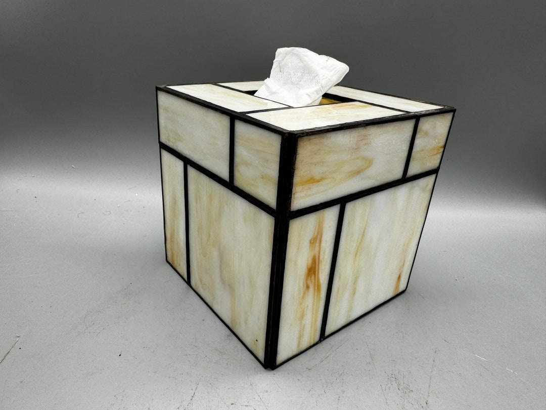 Zen - Handcrafted Stained Glass Tissue Box Cover - Etsy