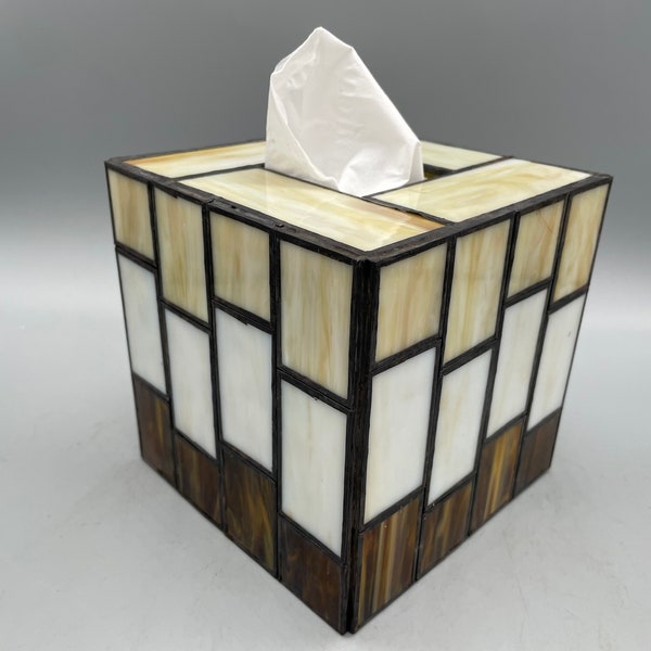 Stained Glass Tissue Box - Etsy