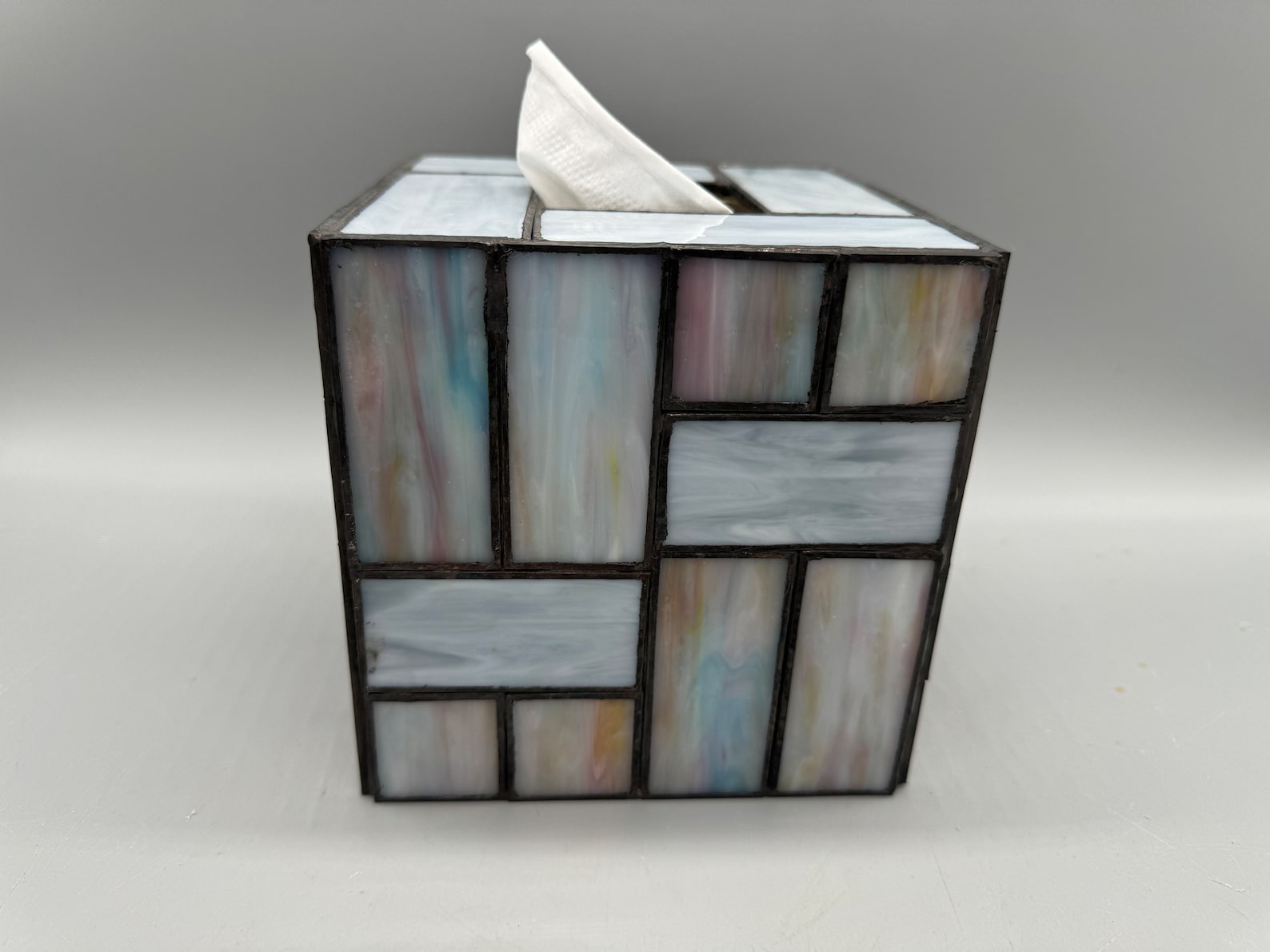 Ginny - Handcrafted Stained Glass Tissue Box Cover - Etsy