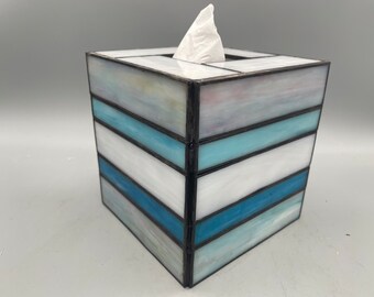 Serenity Stained Glass Tissue Box Cover - Etsy