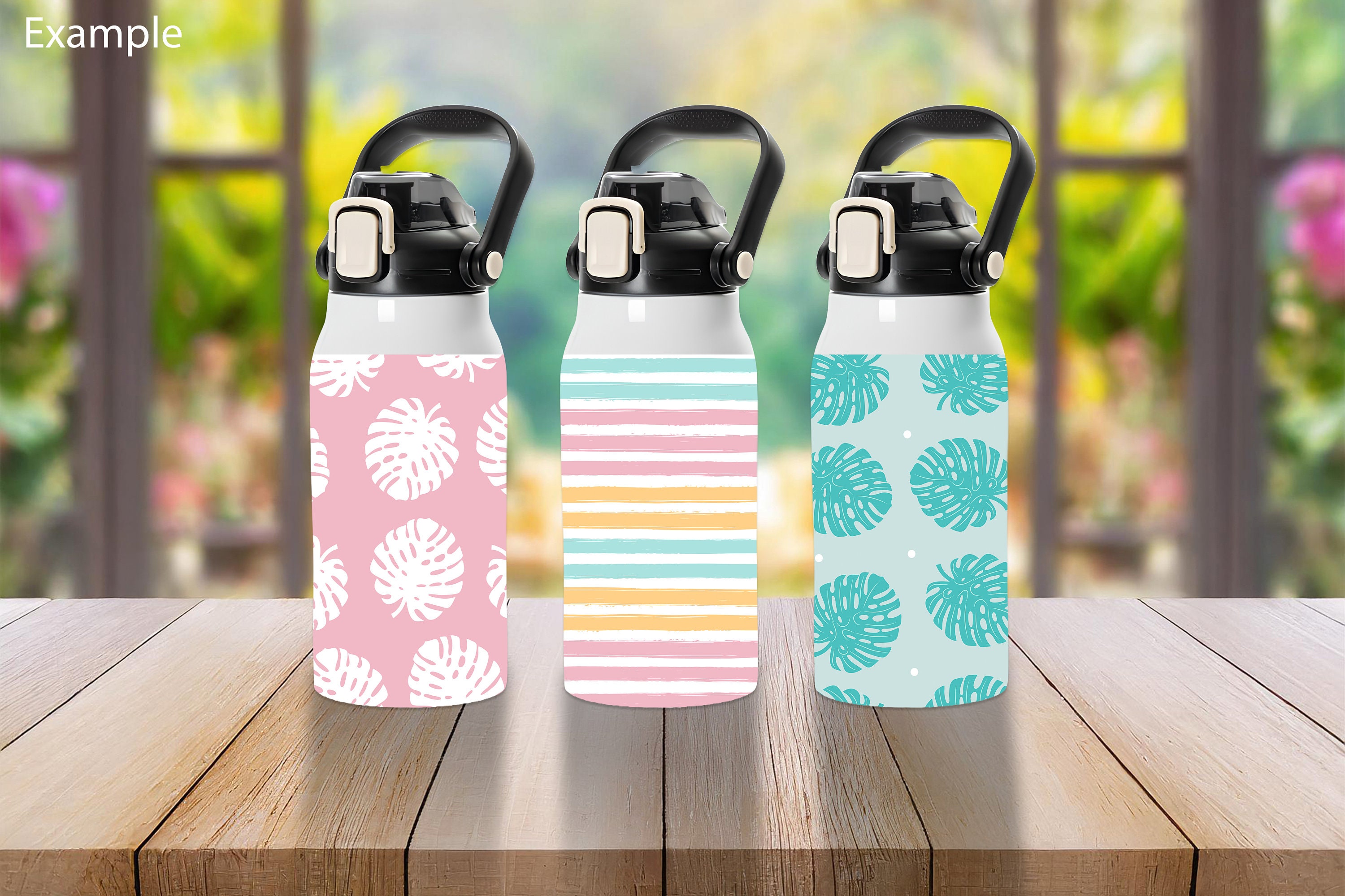 44oz Water Bottle Tumbler Template: Sublimation Design (canva, PSD, SVG ...