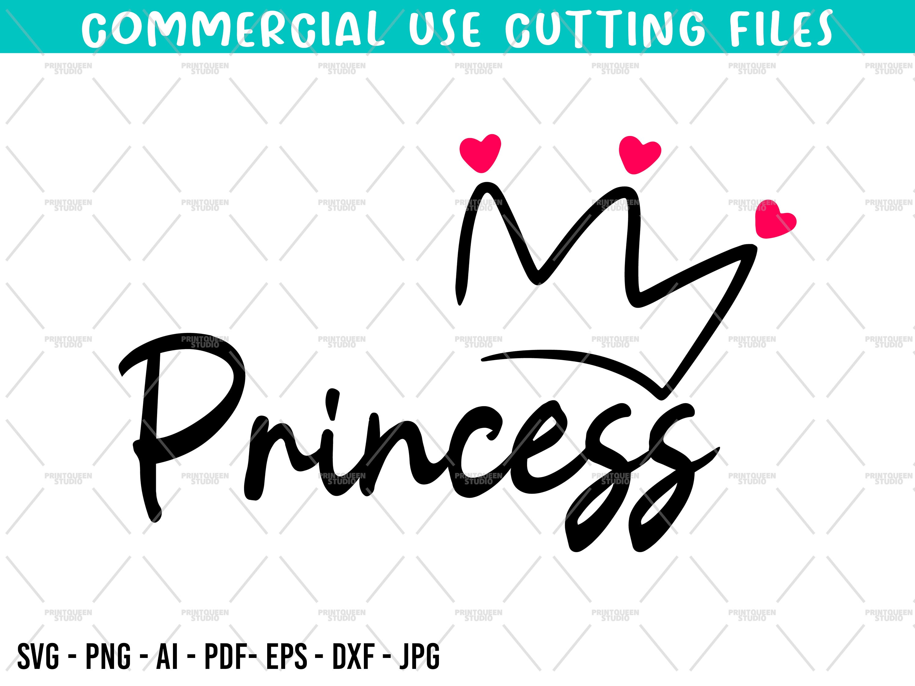 Princess Svg Little Princess Png the Word Princess With a - Etsy Australia