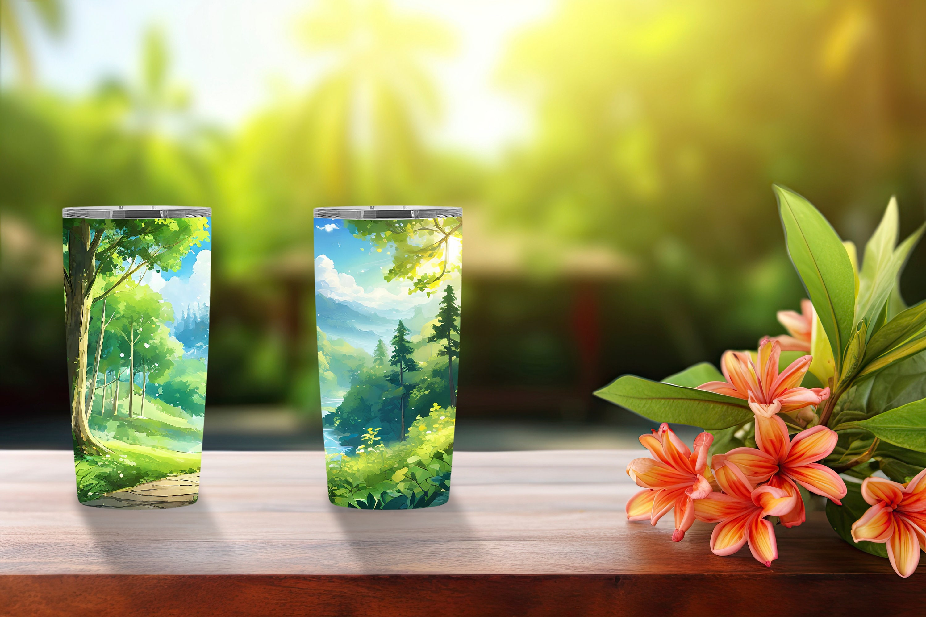 20oz Yeti Rambler Tumbler Template: Canva Sublimation Wrap (digital ...