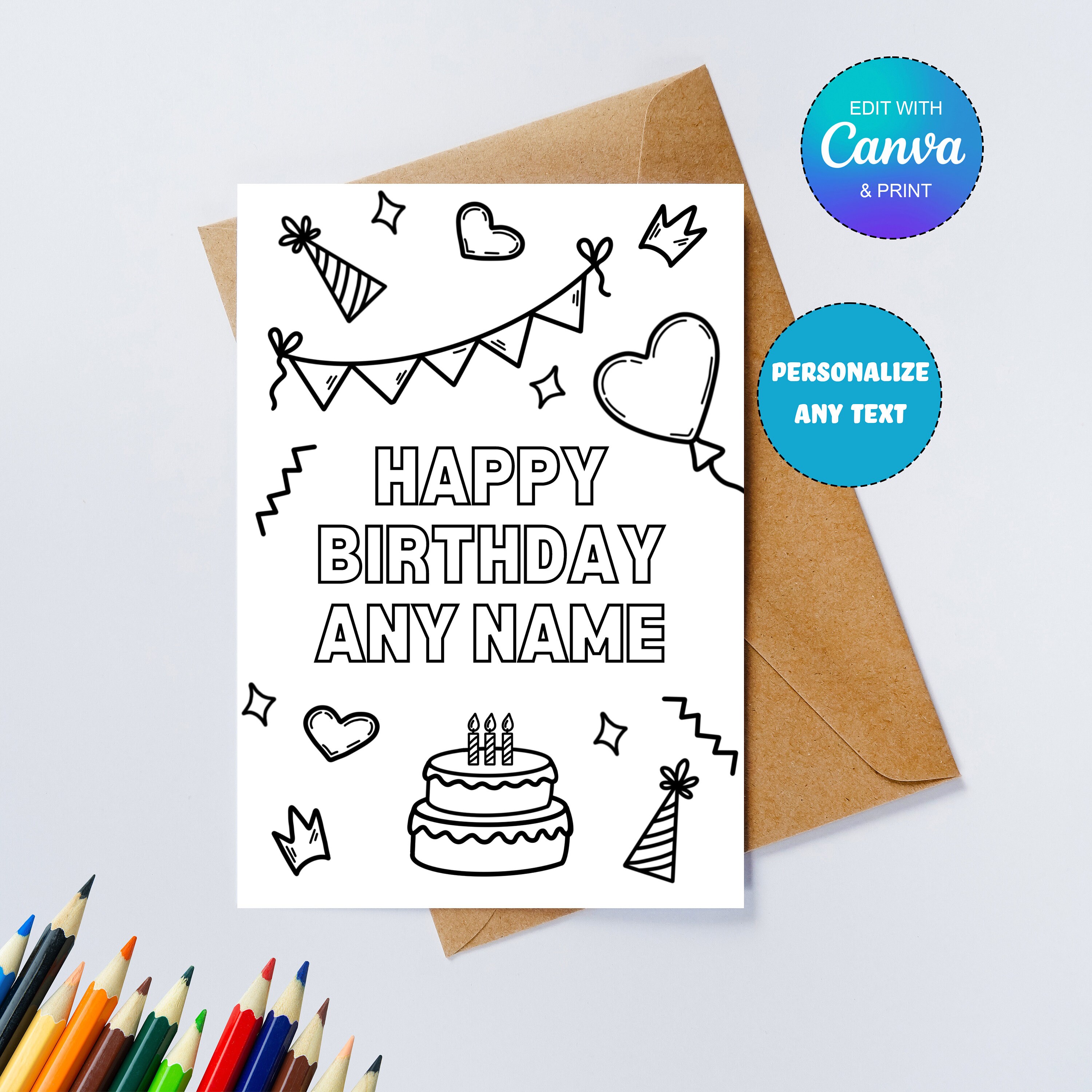 Happy Birthday Printable Cards For Girls