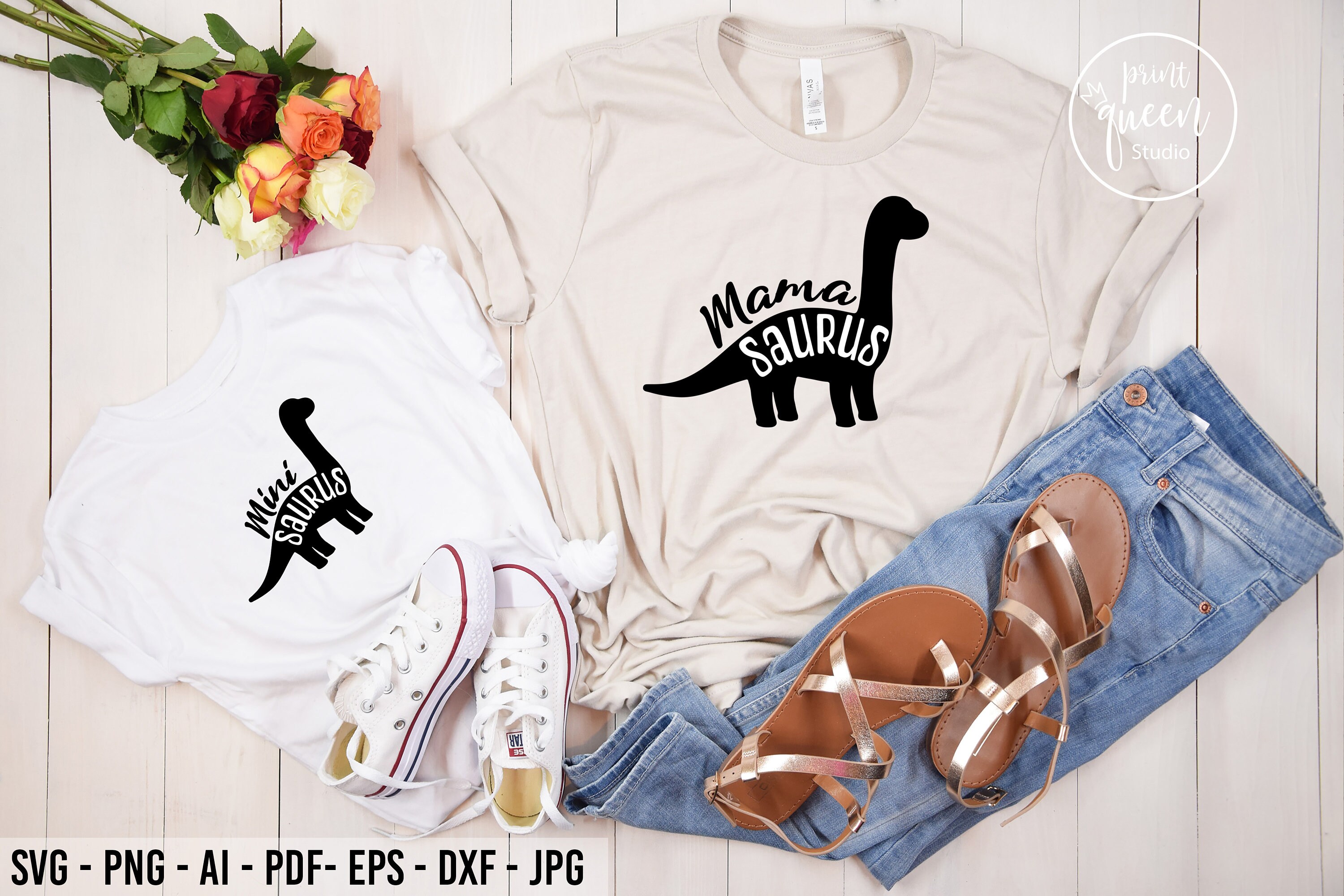 Mama Saurus Svg , Mini Saurus Svg, Mama Dinosaur Svg, Dino Clipart, Mom ...