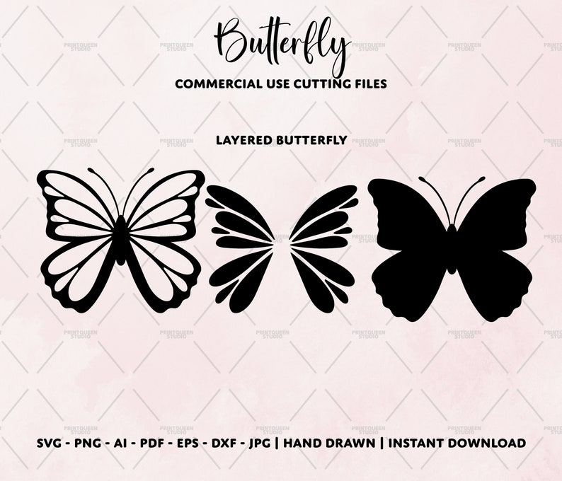 Butterfly SVG, Butterflies SVG, Butterfly PNG, Layered Butterfly Svg ...