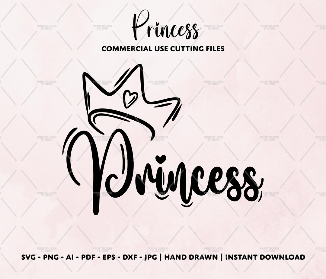 Princess SVG, Birthday Girl Cut File, Little Princess PNG & Crown ...