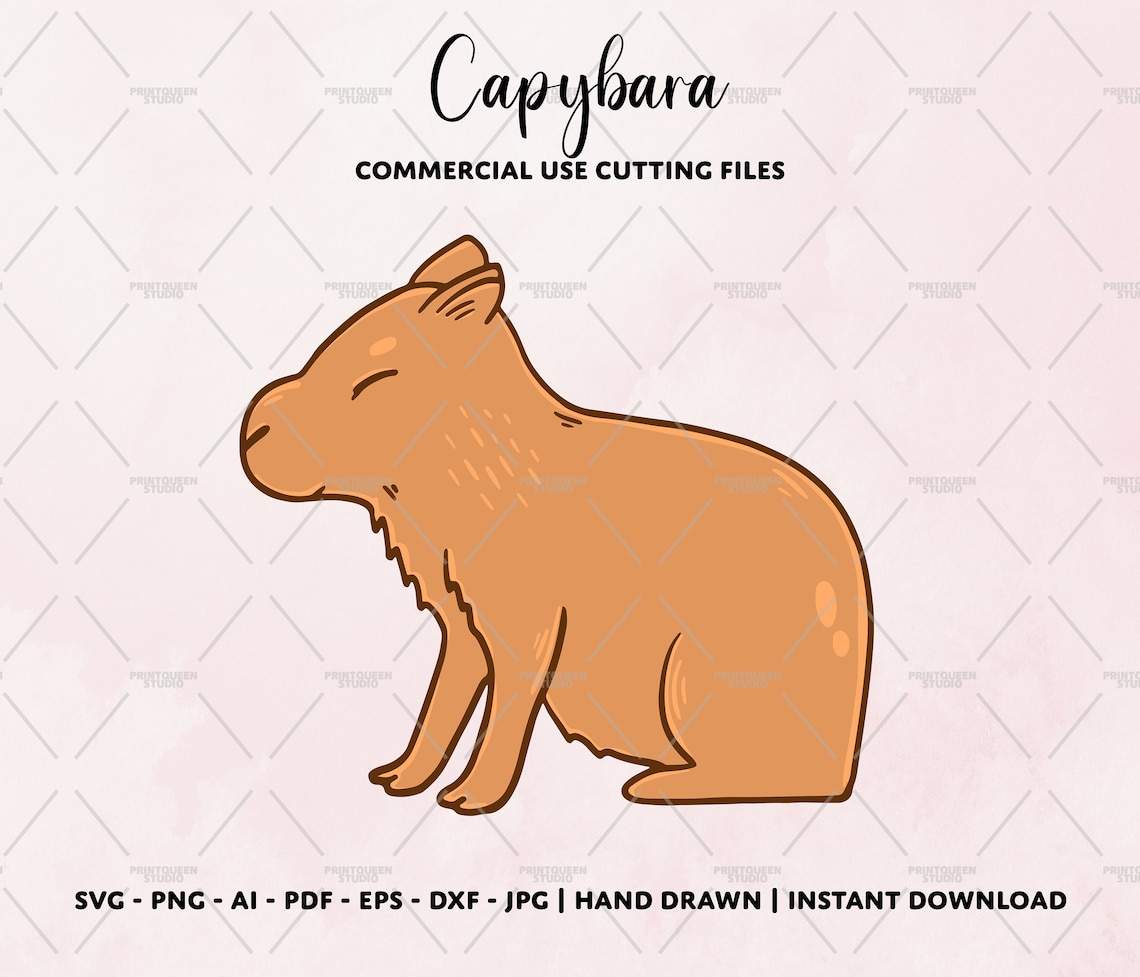 Capybara Svg Bundle, Capybara Svg File, Capybara Print, Capybara Shirts ...