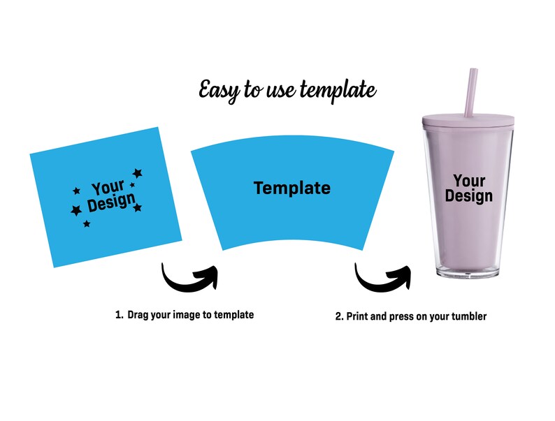 16oz Acrylic Tumbler Template: Maars Classic, Full Wrap (digital ...