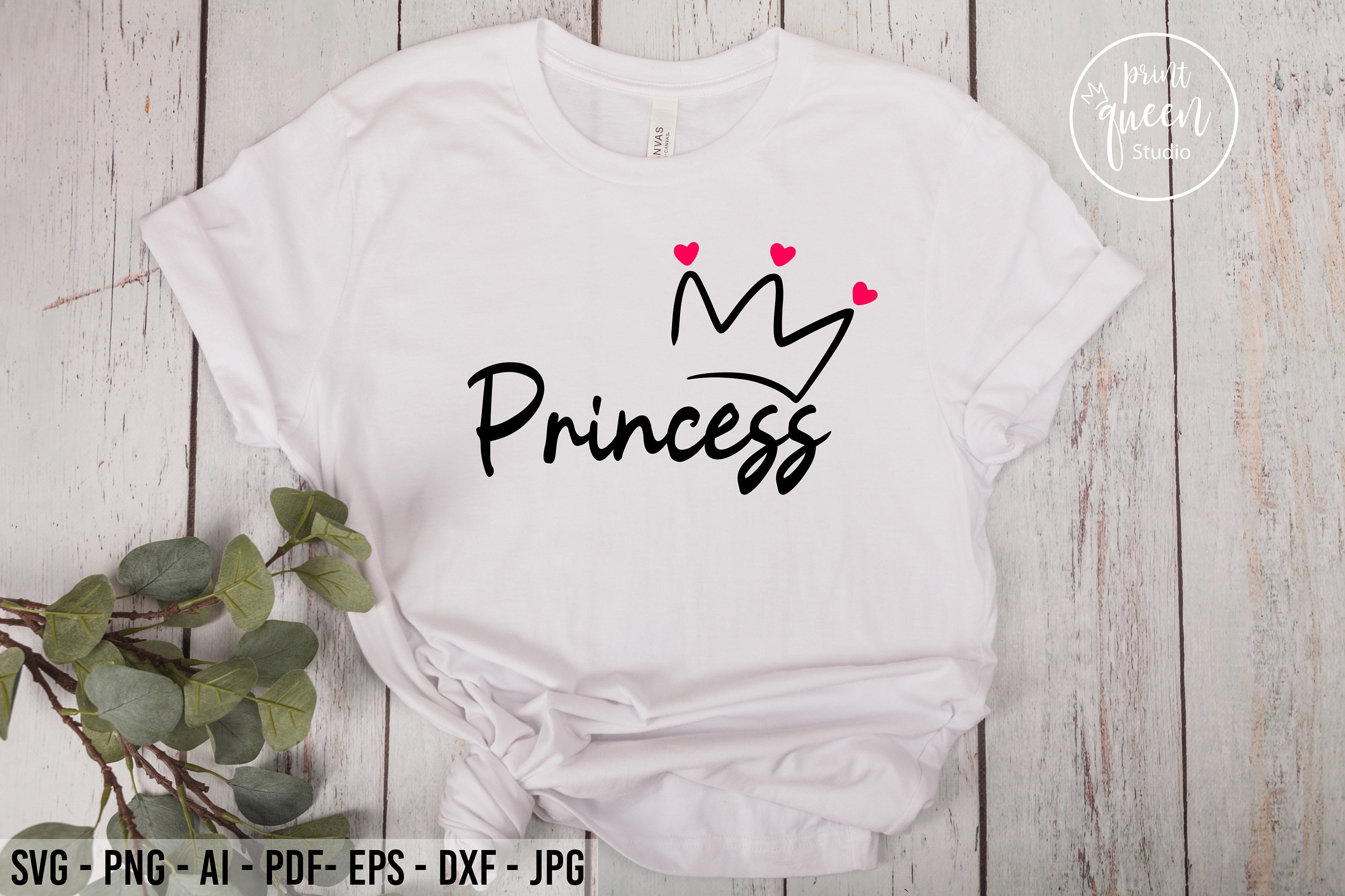 Princess Svg, Little Princess Png, the Word Princess With a Crown Png ...