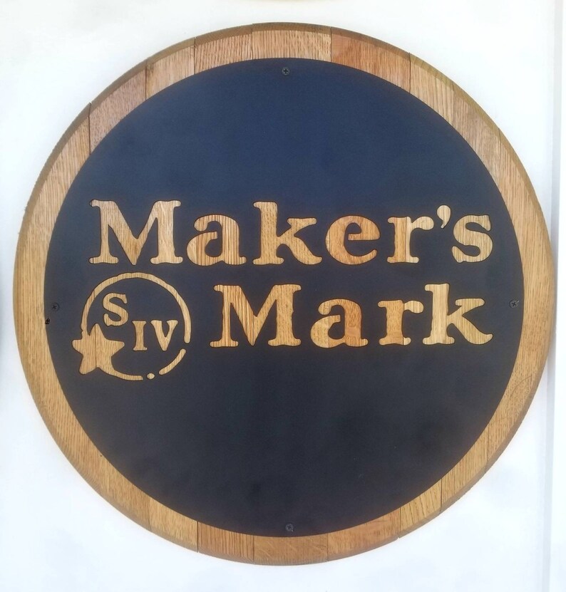 Makers Mark Bourbon Barrel Lid Home Decor Wedding Gifts - Etsy