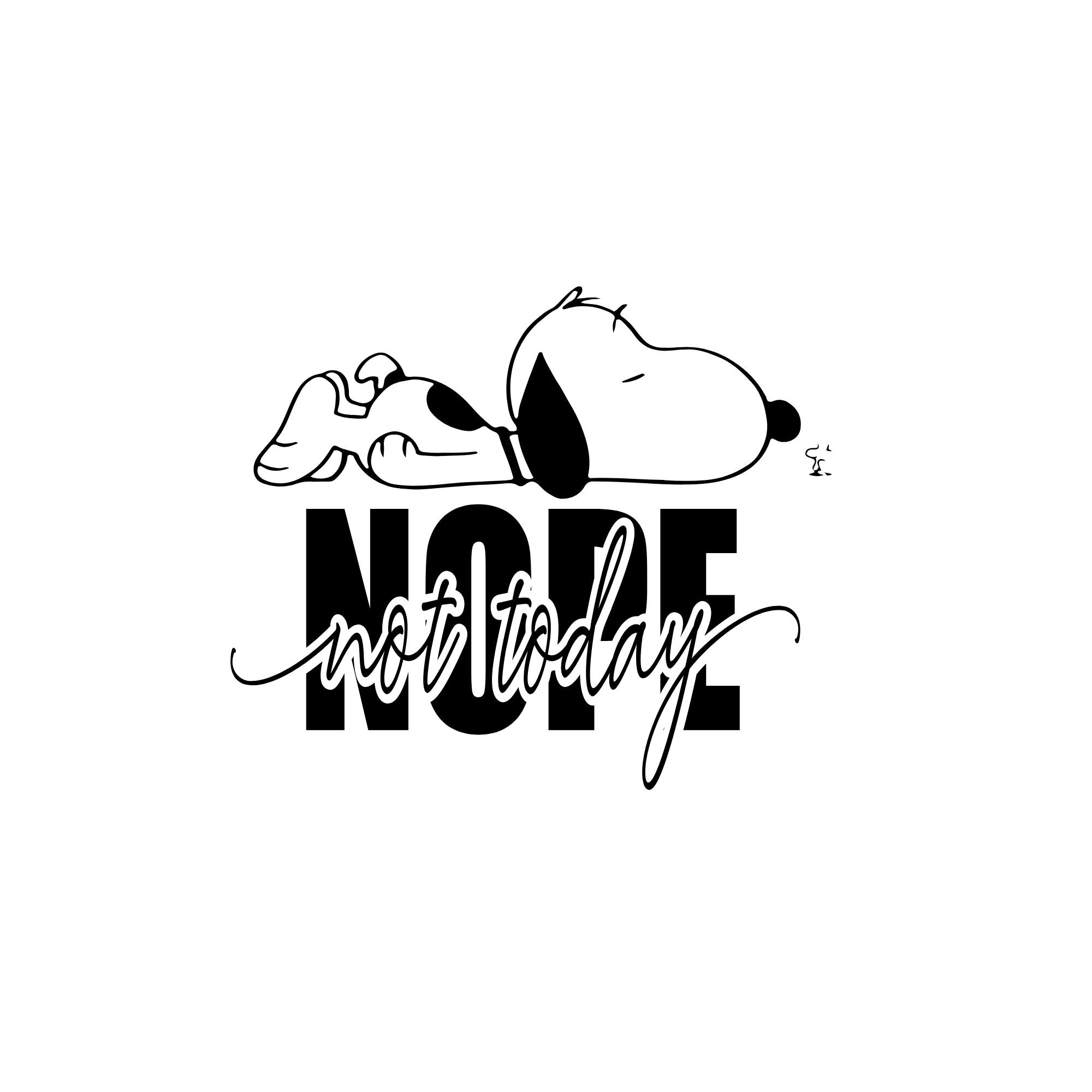 Sleepy Snoopy Nope Not Today Snoopy Woodstock PNG Design Digital ...