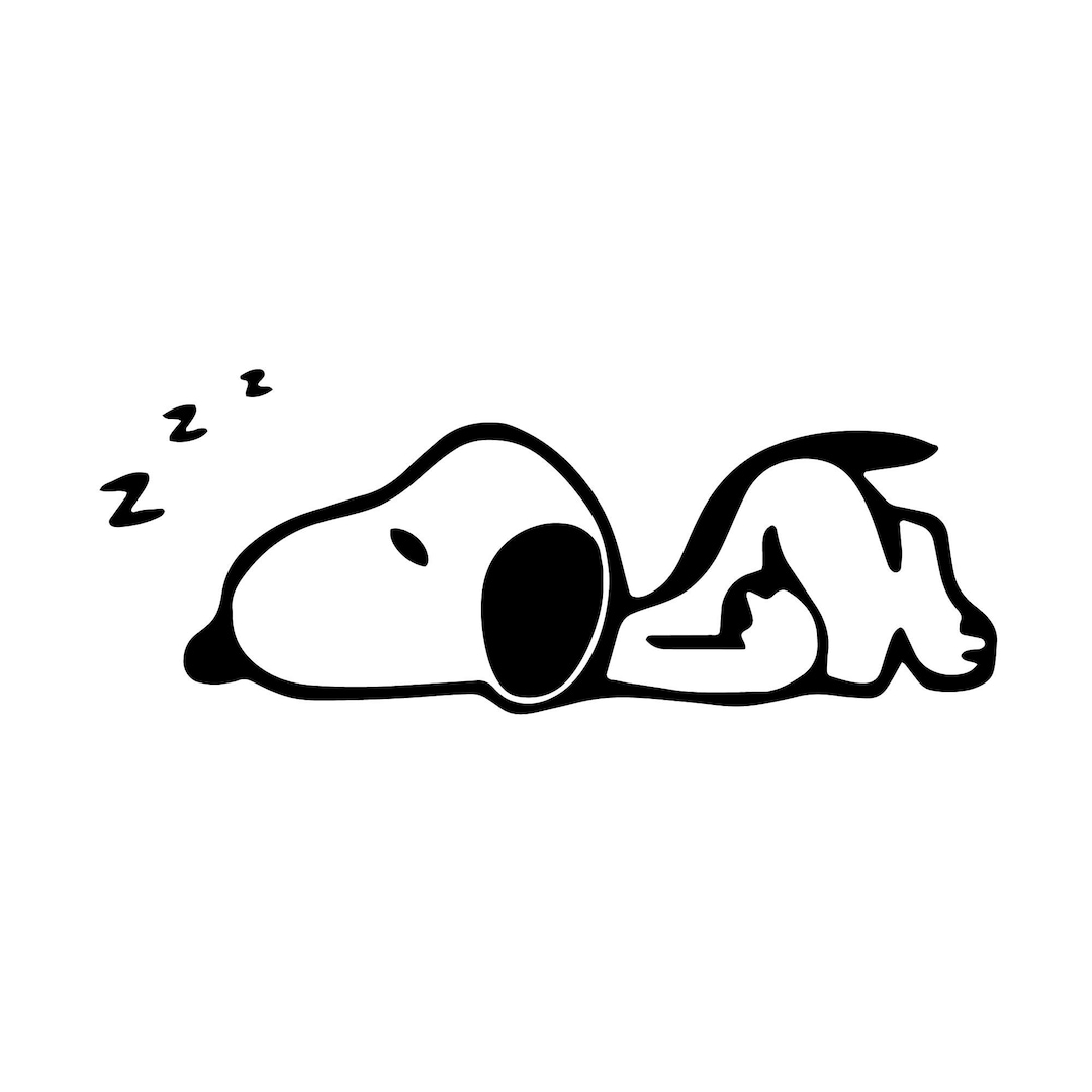 Snoring Snoopy Sleeping PNG Design Digital Download for Sublimation ...