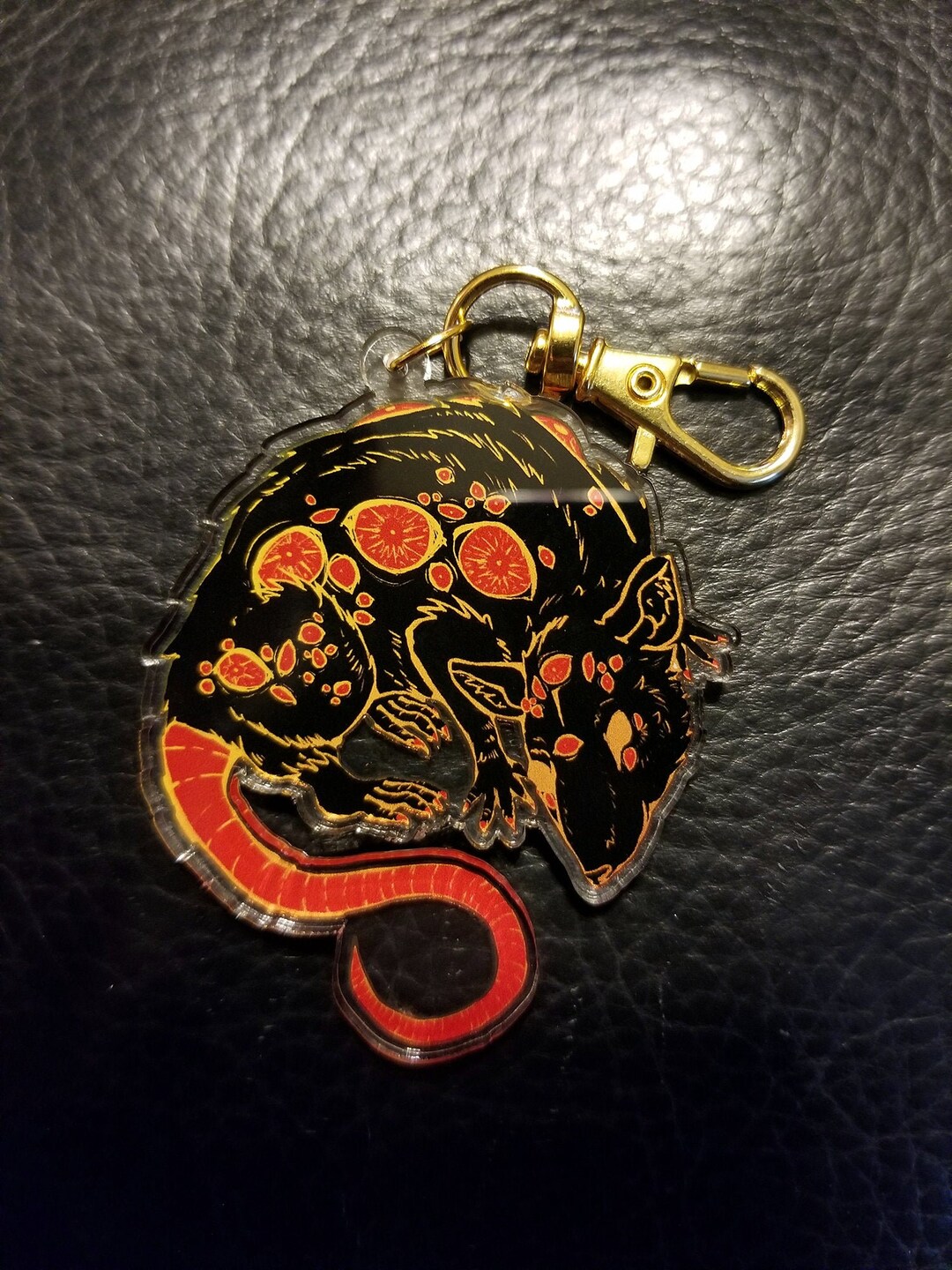 Year of the Rat Acrylic Keychain - Double Sided Oddities and ...