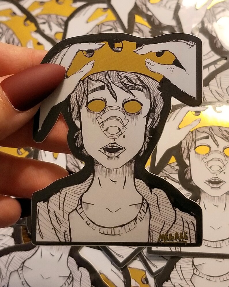 Crowning of King Paimon Sticker Hereditary Horror Movie Fanart Decal ...