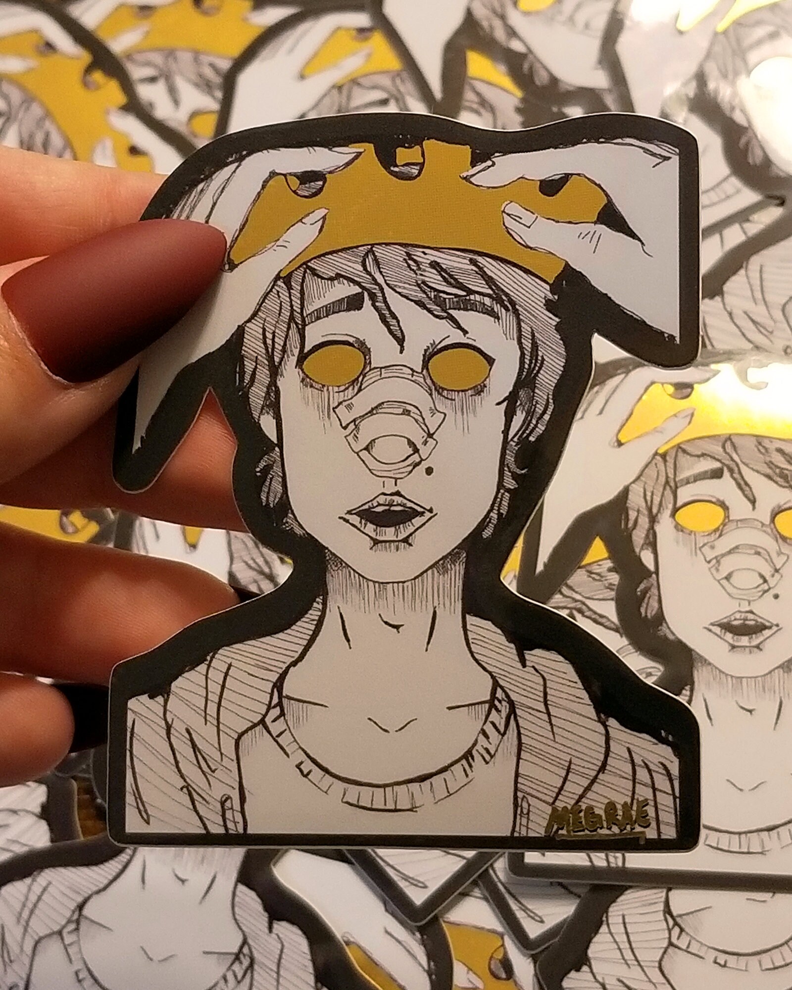 Crowning of King Paimon Sticker Hereditary Horror Movie Fanart Decal ...