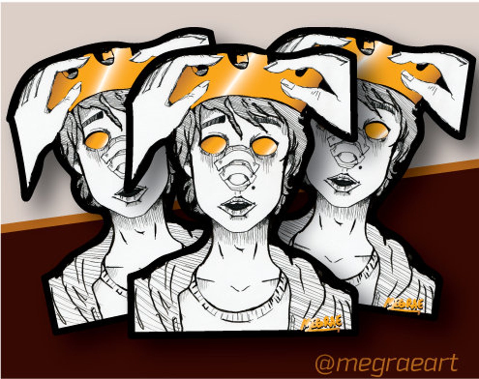 Crowning of King Paimon Sticker Hereditary Horror Movie Fanart Decal ...