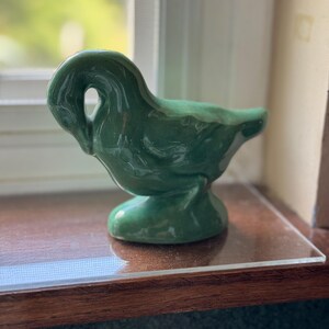 Green Pottery Duck Big Joy, Small Quack - Etsy