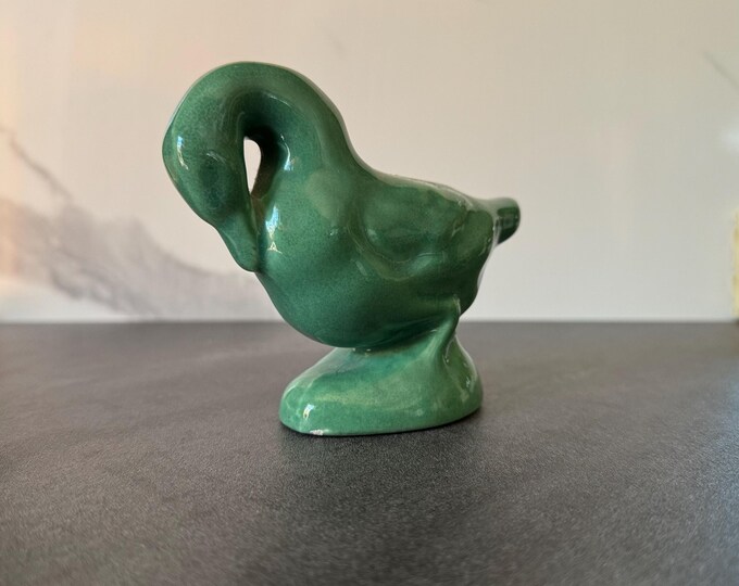 Green Pottery Duck - Big Joy, Small Quack! - Etsy