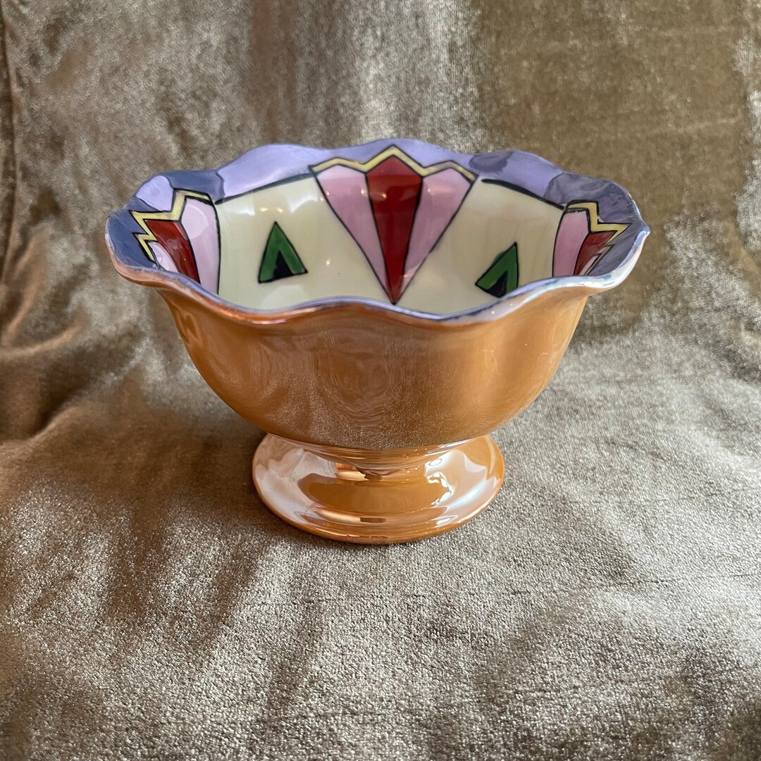 Art Deco Luster Candy Dish Made in Japan A Real Beauty - Etsy