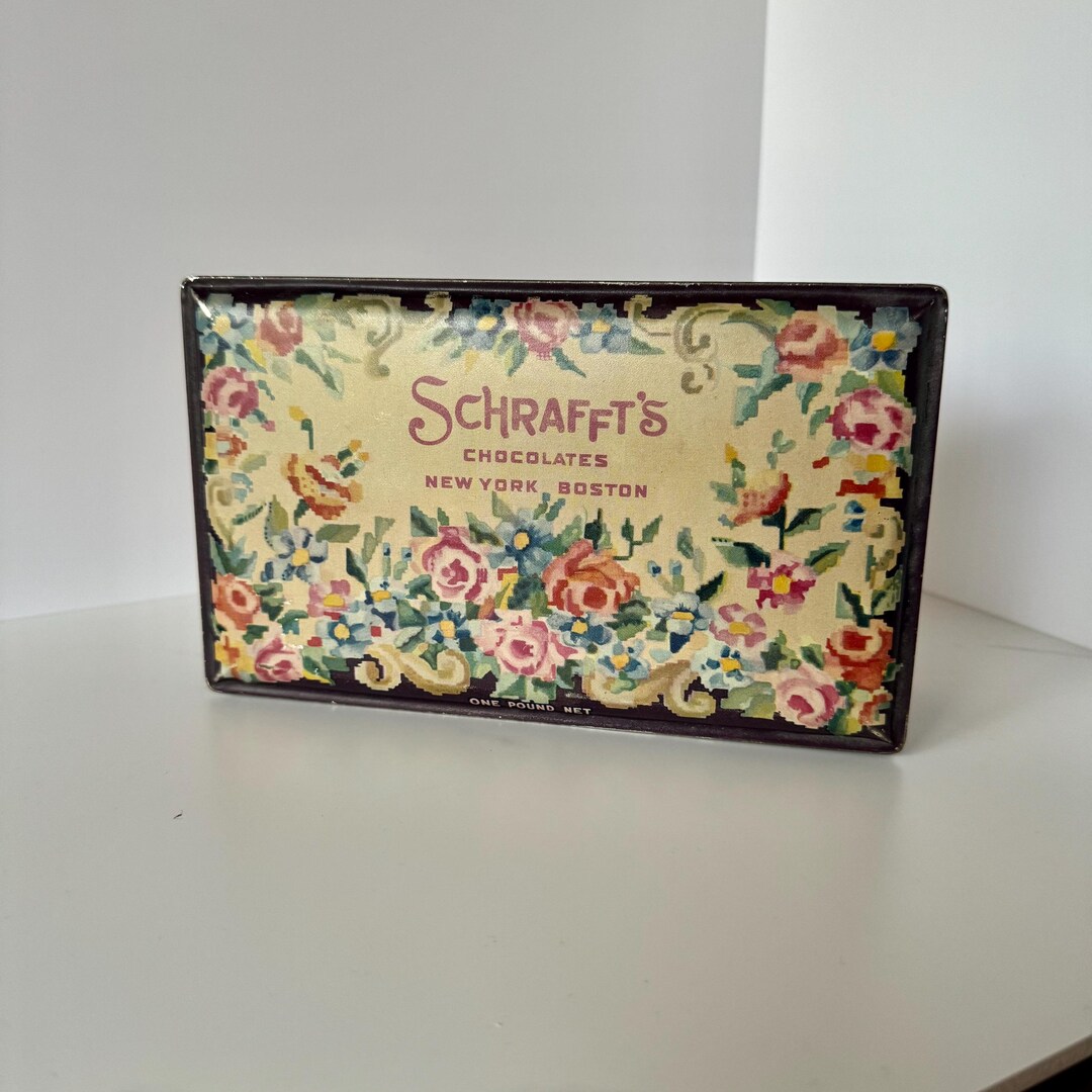 Lovely Schrafft's Chocolates Tin New York and Boston Great Condition ...