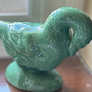 Green Pottery Duck Big Joy, Small Quack - Etsy