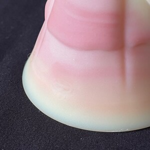 Fenton Burmese Satin Angel, Uranium Glass, Hand Painted Stunning Gift ...