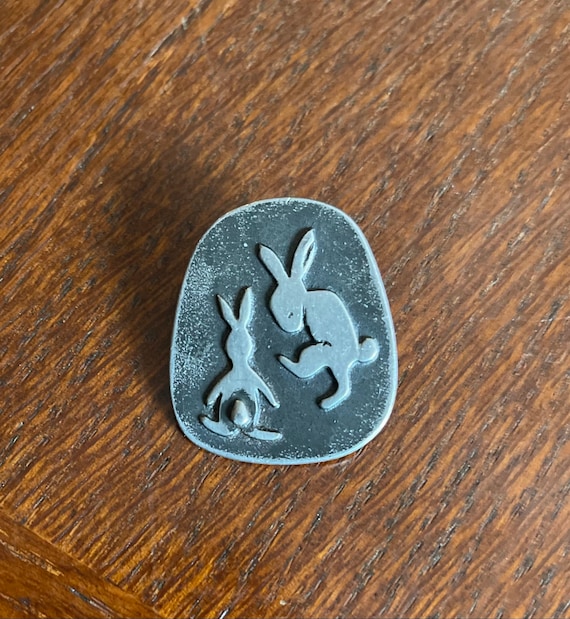 erik fransson pewter brooch - Gem