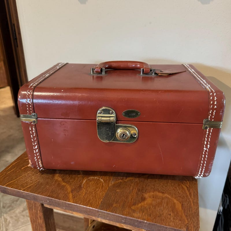 Leather Train Case - Etsy
