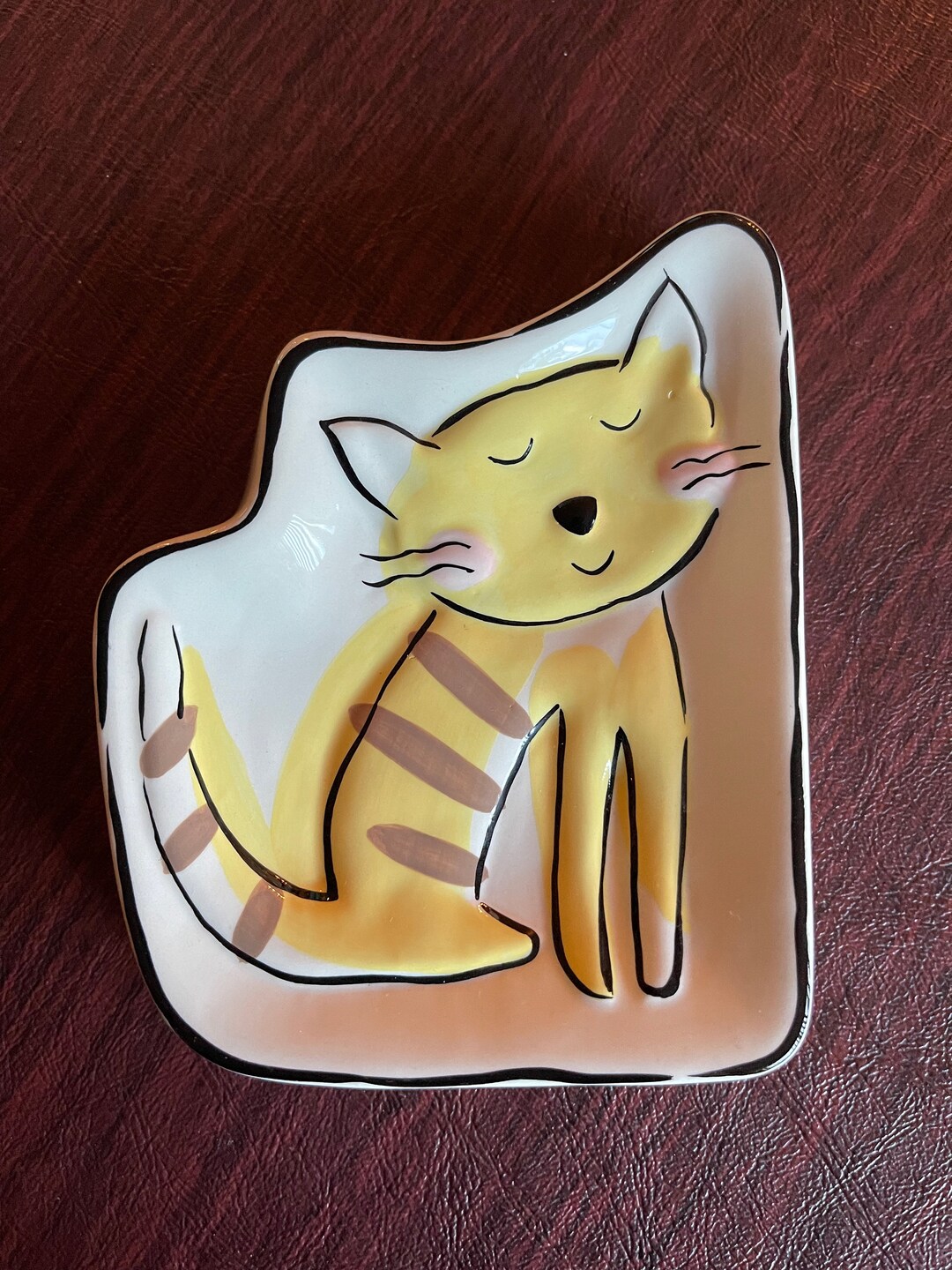 Jenny Faw Cat Trinket Dish - Cute Gift for Kitty Lover - Etsy