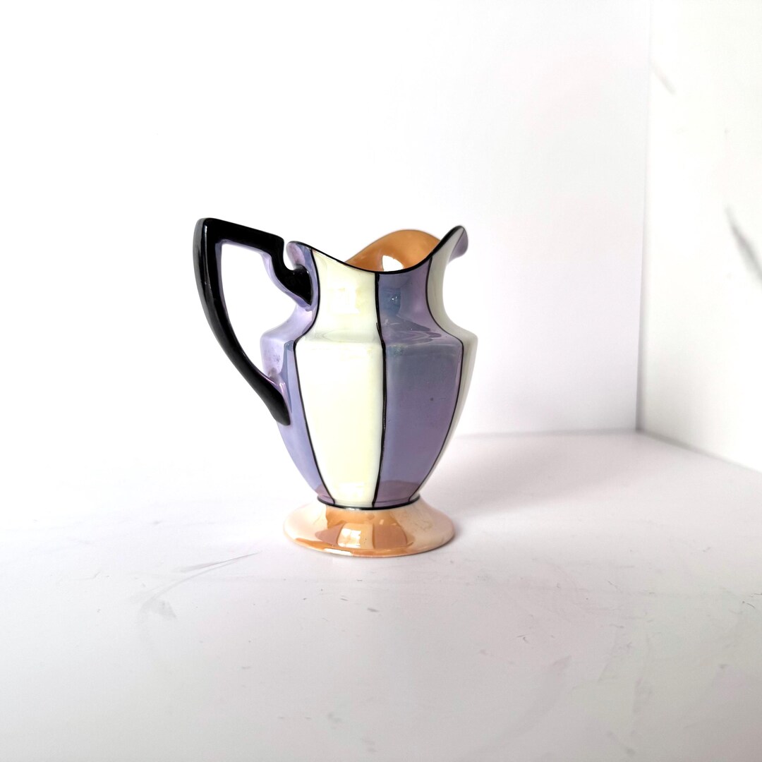 Noritake Art Deco Designed Pitcher / Creamer, Great Vintage Luster, 3.5 ...