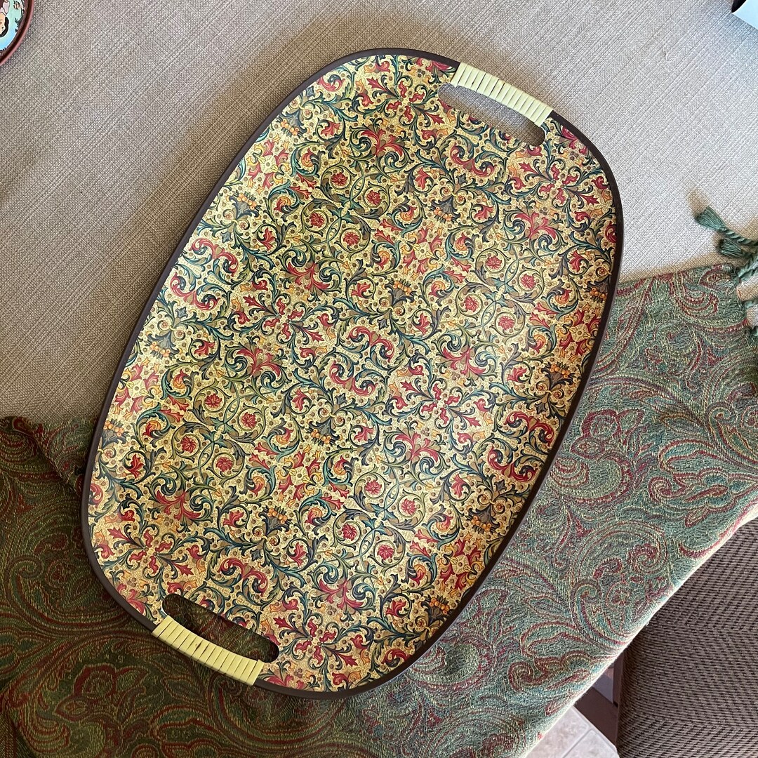Florentine Patterned Serving Tray Perfect for the Perfect Hostess or a ...