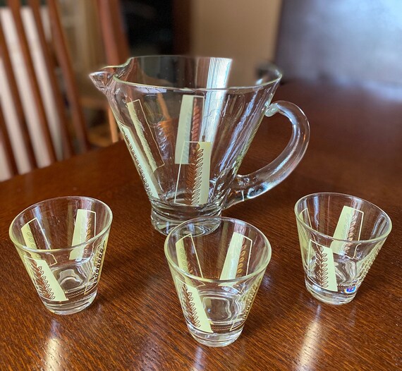 Midcentury Modern Cocktail Set Gorgeous Gift - Etsy