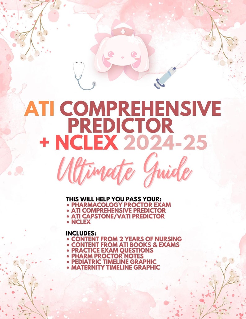 ATI COMPREHENSIVE PREDICTOR 2024-25 - Etsy