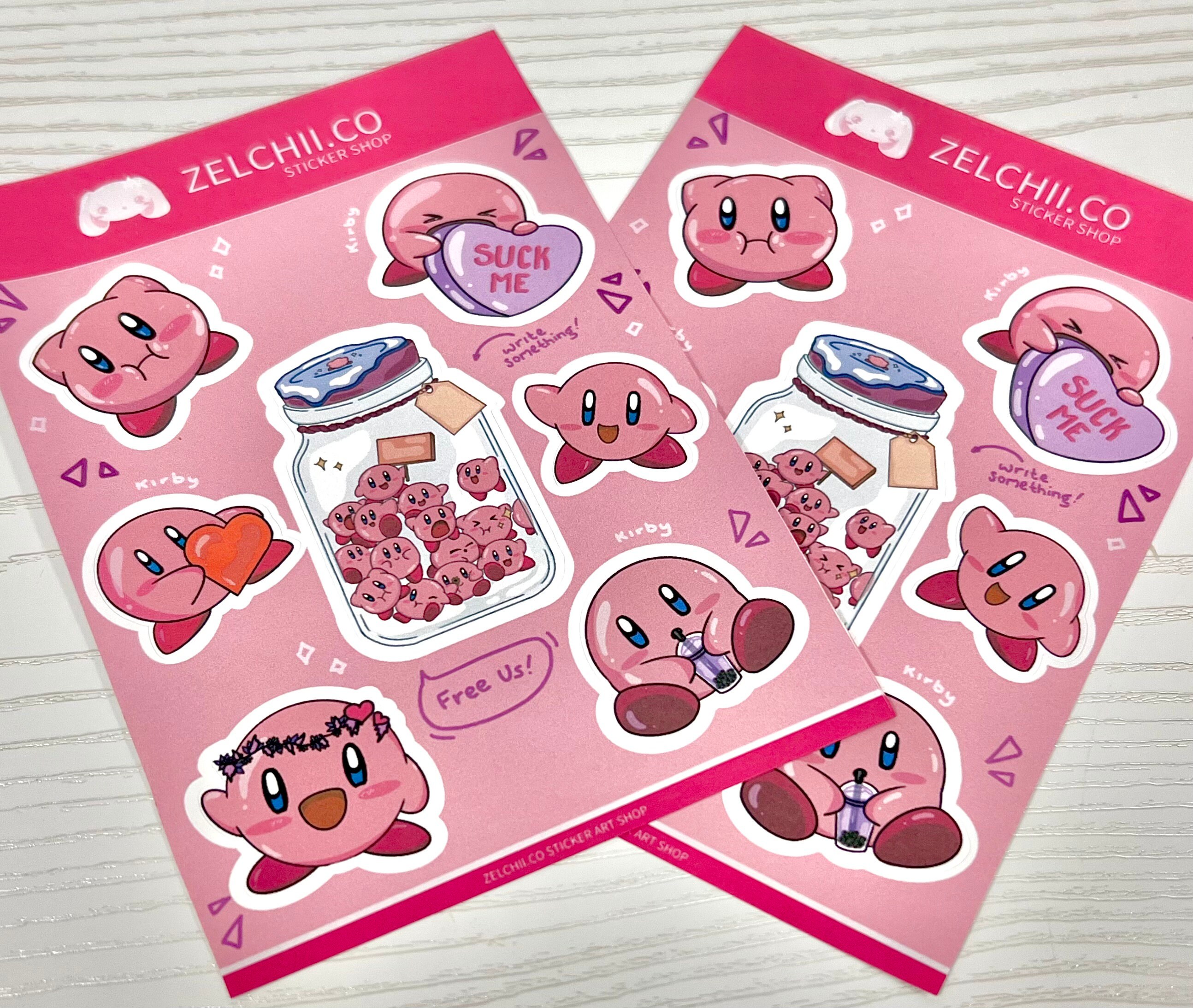Kirby Stickers, Cute Stickers, Bullet Journal Matte Stickers ...