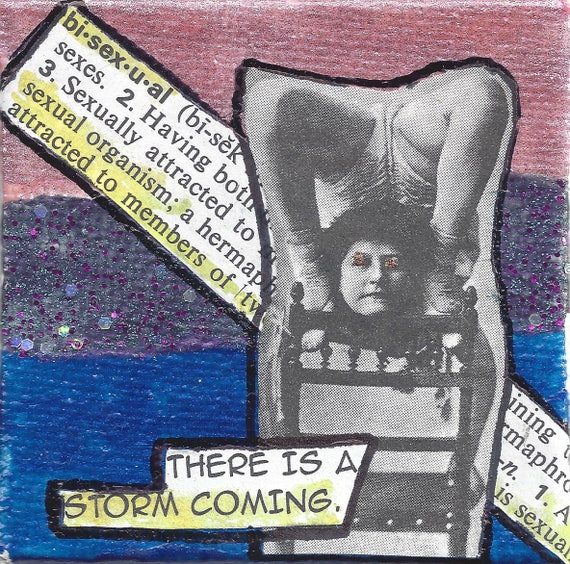 Miniature Collage Art Weird Collage Vintage Oddity Art | Etsy