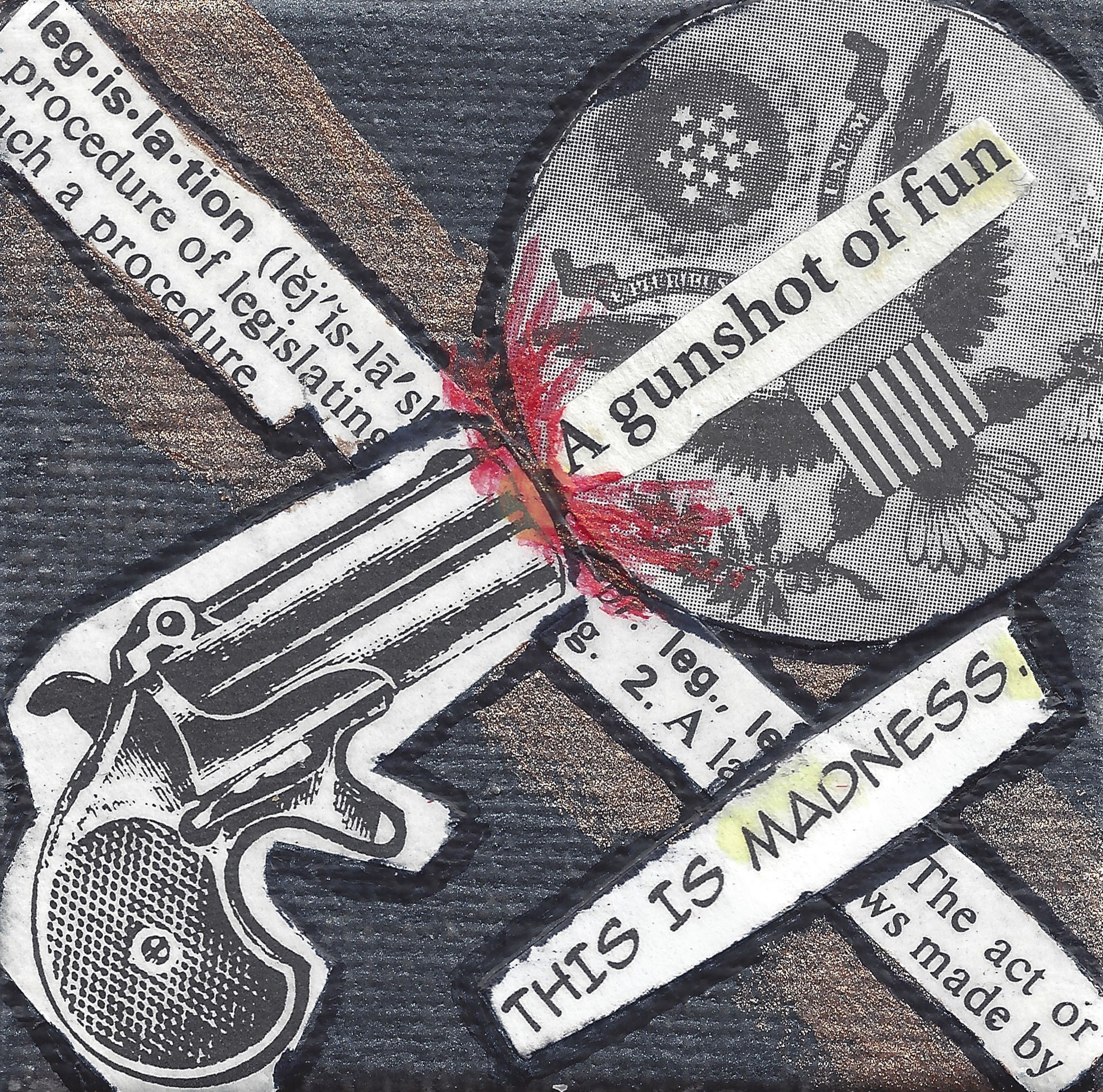 Miniature Collage Art, Weird Collage, Vintage, Oddity Art, Small ...