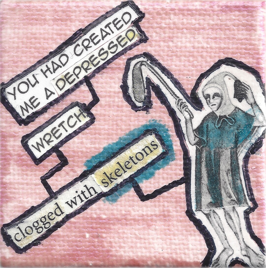 Miniature Collage Art, Weird Collage, Mini Memes, Oddity Art, Small ...