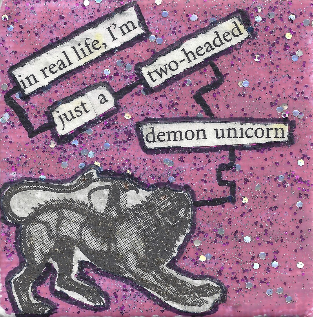 Miniature Collage Art, Weird Collage, Mini Memes, Oddity Art, Small ...