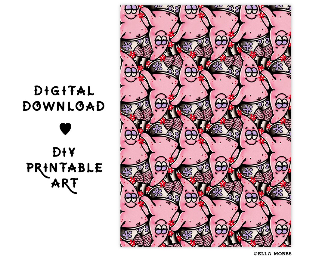 Godzilla Pin up Fan Art Download by Ella Mobbs Traditional - Etsy