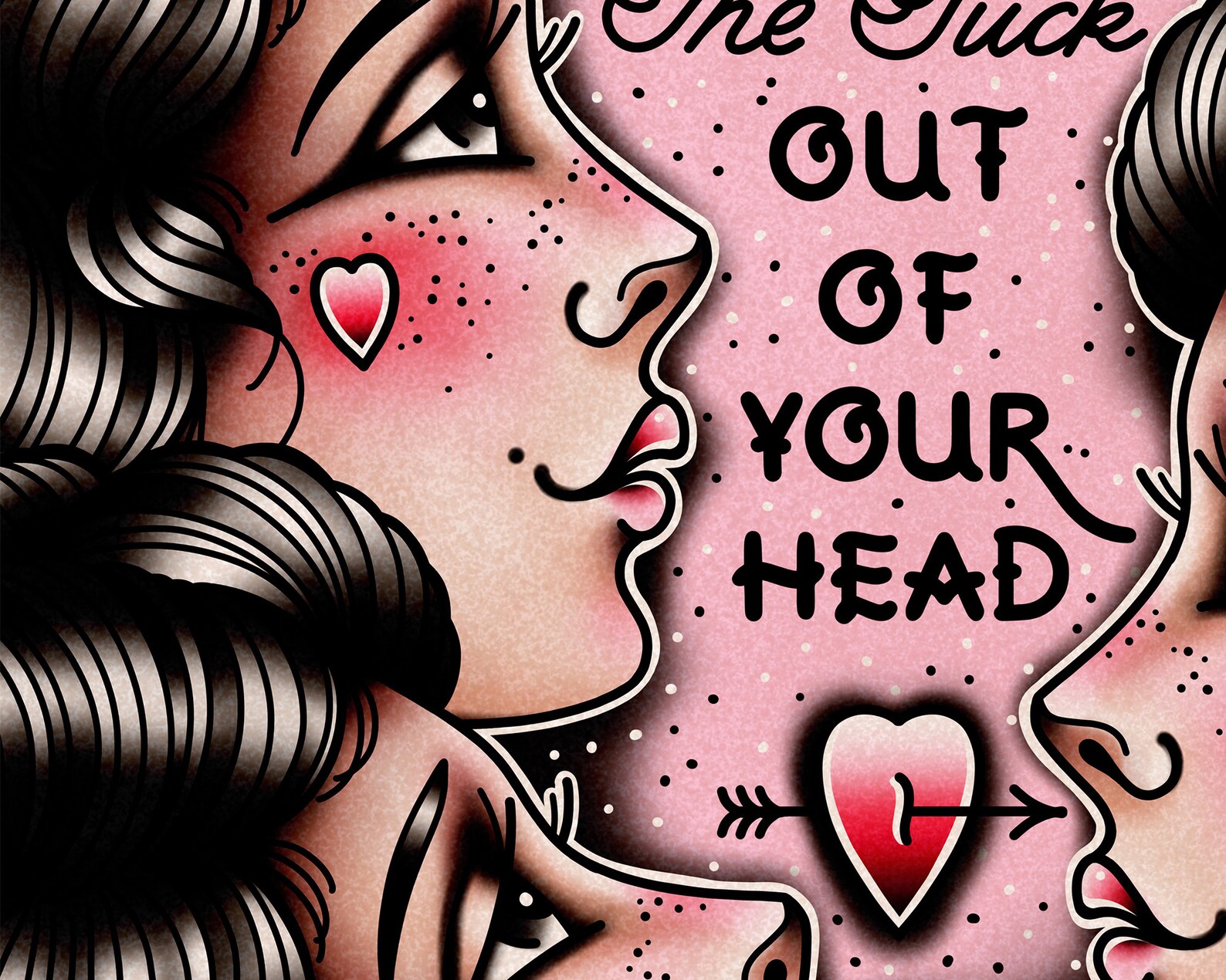 Get Out of Your Head Overthink Lady Print - Etsy