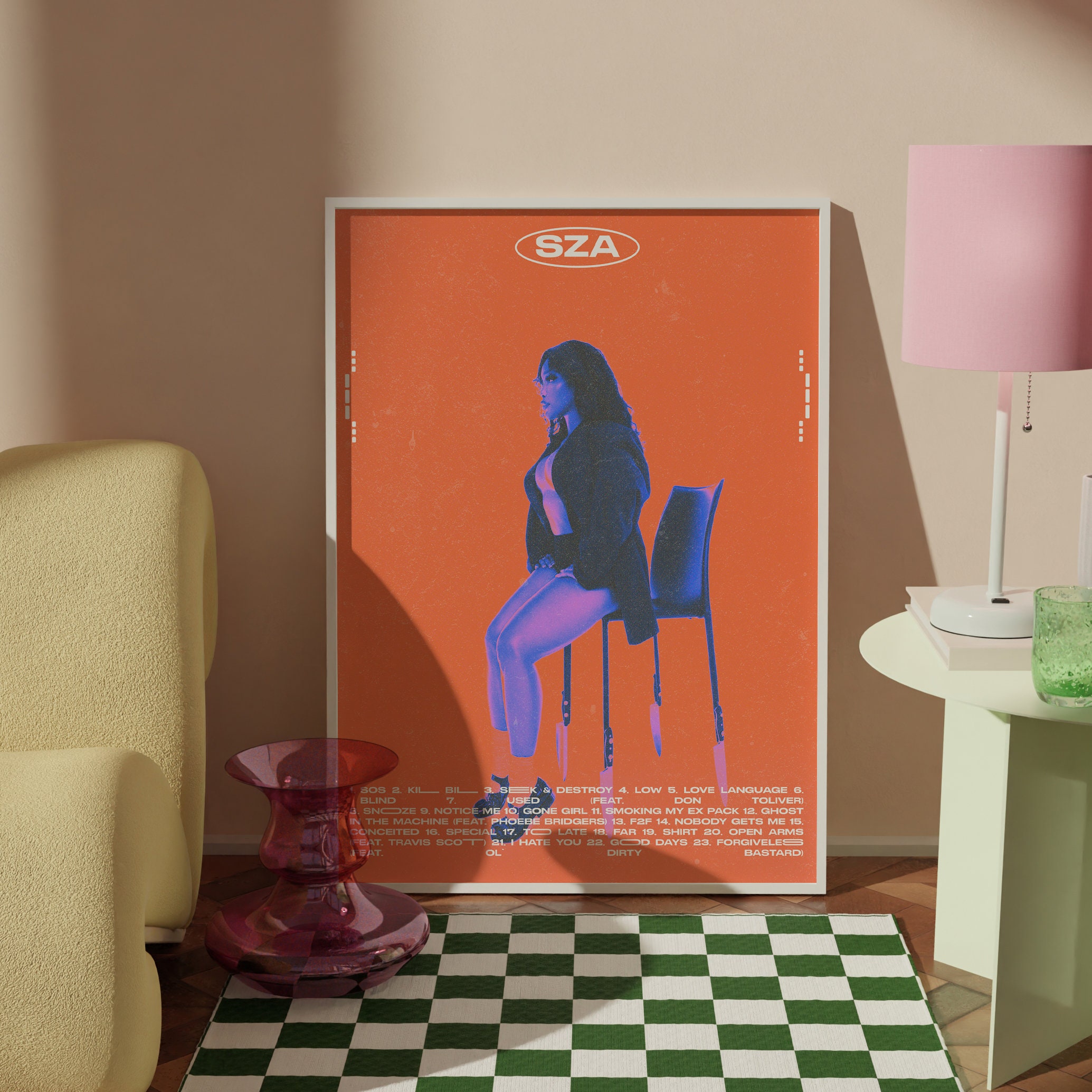Sza Poster, SOS Poster, Sza Album Poster