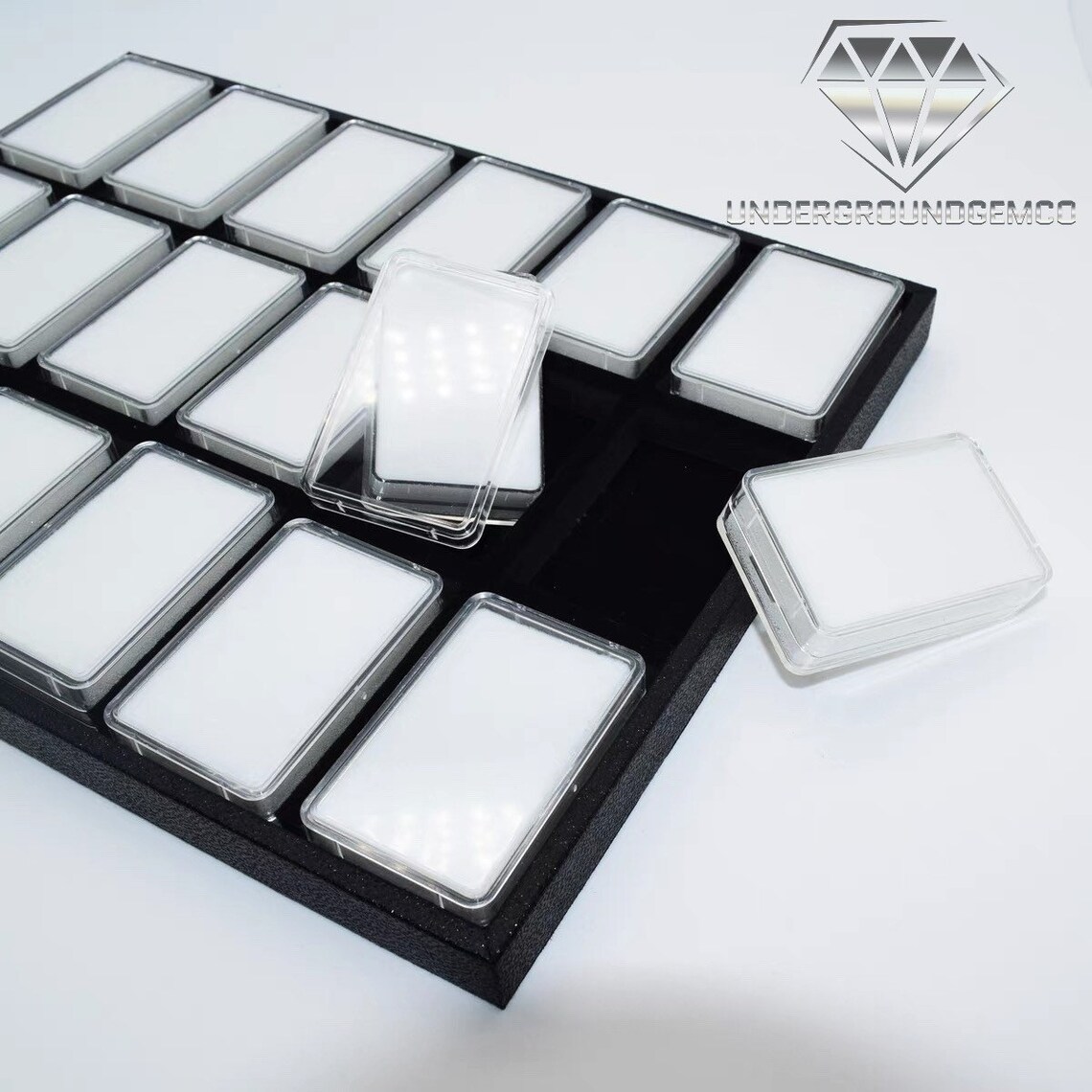 Clear Rectangular Acrylic Gemstone Display Box / Boxes . - Etsy