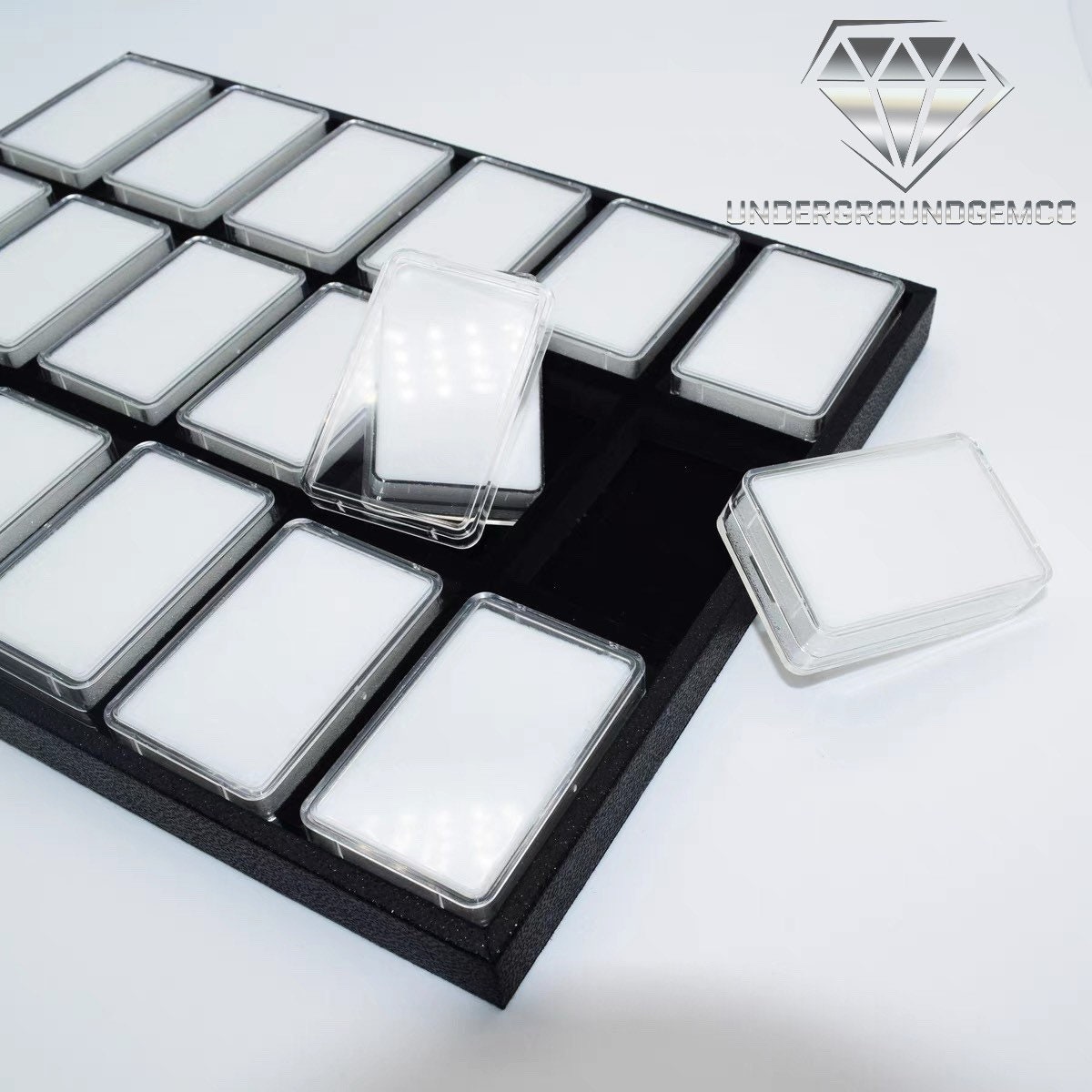 Clear Rectangular Acrylic Gemstone Display Box / Boxes . - Etsy