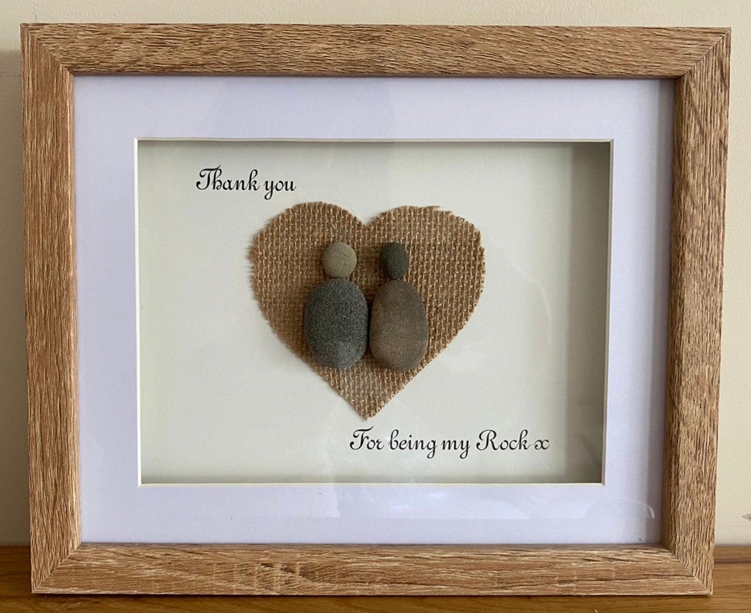 Thank You Pebble Art thank You for Being My Rock Pebble Picture to Say ...